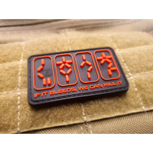 Jtg If It Bleeds We Can Kill It Patch Jtg 3d Rubber Patch Jackets 3633